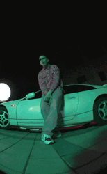 Rapper Sit Down By The Car GIF | GIFDB.com