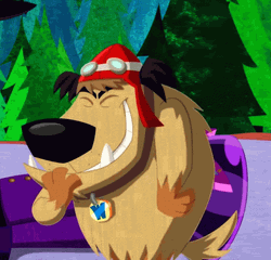 Rascal Dog Muttley Giggling GIF | GIFDB.com