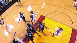 Ray Allen Goal Ariel View GIF | GIFDB.com