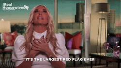 Tinsley Mortimer Saw A Red Flag GIF | GIFDB.com
