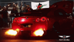 Red Gtr In Car Show GIF | GIFDB.com