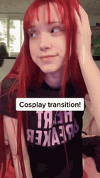 Red Head Girl Transition GIF | GIFDB.com