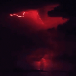 Red Lightning Bolts The Sky GIF | GIFDB.com