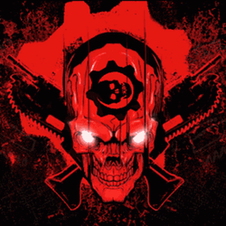 Red Skull With Rotating Gears GIF | GIFDB.com