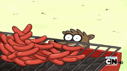 Regular Show Weiner Explosion GIF | GIFDB.com