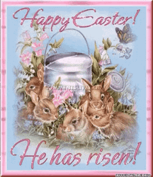 Religious Happy Easter He Has Risen GIF | GIFDB.com