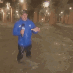 Reporter Got Challenge By Harsh Wind GIF | GIFDB.com