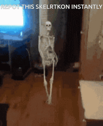 Repot This Skeleton Instantly Dancing Skeleton Meme GIF | GIFDB.com