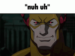 Reverse Flash Cartoon Character Denying GIF | GIFDB.com