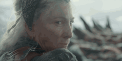 Rhaenys Targaryen Riding Massive Dragon Meleys GIF | GIFDB.com