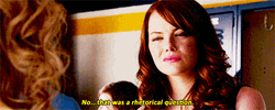 Rhetorical Question Emma Stone GIF | GIFDB.com