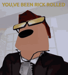 Rickroll Rick Astley Roblox Edition Cover GIF | GIFDB.com