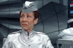 Right Dr Evil Confused Lady Captain GIF | GIFDB.com