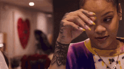 Rihanna Work Music Video Stare Thinking Deep GIF | GIFDB.com