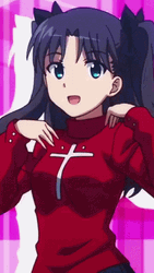 Rin Tohsaka Anime Dance GIF | GIFDB.com