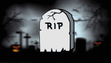 Rip Rest In Peace Halloween Graveyard Ghosts GIF | GIFDB.com