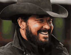 Rip Yellowstone Genuine Smile GIF | GIFDB.com