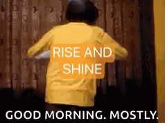 Rise And Shine Good Morning Mostly GIF | GIFDB.com