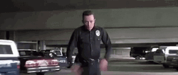 Robert Patrick Running Policeman Chase GIF | GIFDB.com