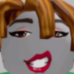 Roblox Red Lips Sparkling Teeth Meme GIF | GIFDB.com