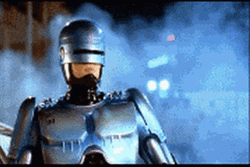 Robocop Playing With Gun GIF | GIFDB.com