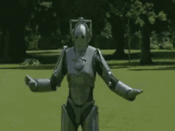 Robot Doctor Who Cyberman Robot Dance GIF | GIFDB.com