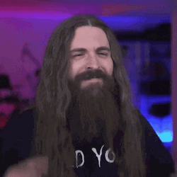 Rock And Roll Happy Bearded Guy GIF | GIFDB.com