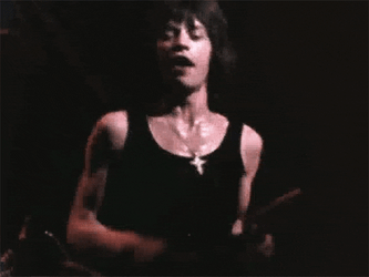 Rolling Stones Mick Jagger Pumped Up Clapping GIF | GIFDB.com