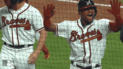 Ronald Acuna Jr Double High Five GIF | GIFDB.com