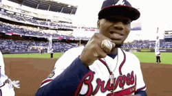 Ronald Acuna Jr Fist Bomb Smirk GIF | GIFDB.com