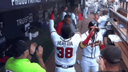 Ronald Acuna Jr Heredia Celebrating GIF | GIFDB.com