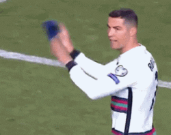 Ronaldo Goal Throws Captains Armband GIF | GIFDB.com