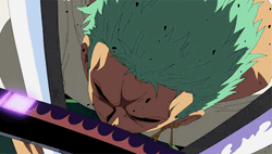 Roronoa Zoro's Scary Stare GIF | GIFDB.com