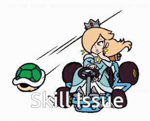 Rosalina Kart Ride Skill Issue GIF | GIFDB.com