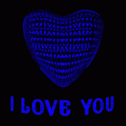 Blue Heart Quotation GIF | GIFDB.com