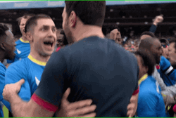 Roy Kent Ted Lasso Jumping Celebration Yes GIF | GIFDB.com