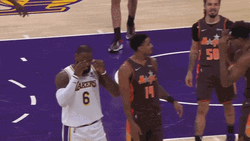 Rubbing Eyes Lebron Missing Dunk GIF | GIFDB.com