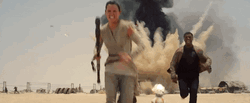 Running From Explosion Star Wars GIF | GIFDB.com