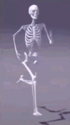 Running Skeleton Cartoon GIF | GIFDB.com