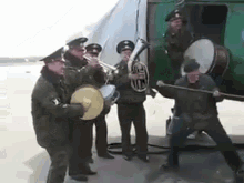 Russian Soldier Band Playing Music GIF | GIFDB.com
