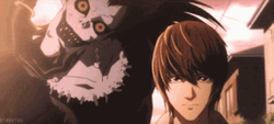 Ryuk Following Yagami Death Note GIF | GIFDB.com