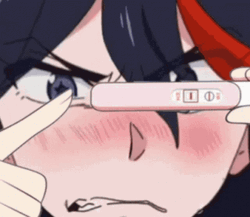 Ryuko Matoi Positive Pregnancy Test GIF | GIFDB.com