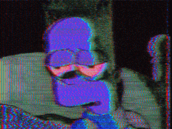 Sad Homer Simpson Glitch Aesthetic GIF | GIFDB.com