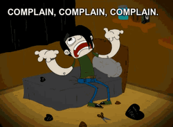 Sad Angry Emo Boy Complain Complain GIF | GIFDB.com