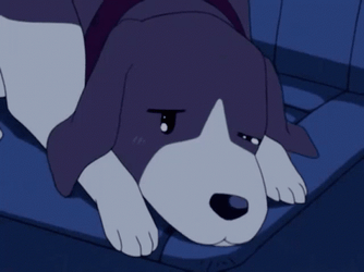 Sad Animated Dog GIF | GIFDB.com