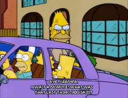 Sad Bye Grampa The Simpsons GIF | GIFDB.com