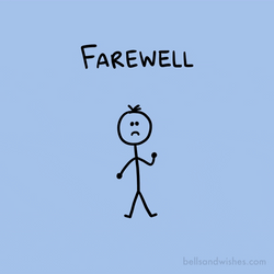Sad Bye Stick Figure Farewell GIF | GIFDB.com