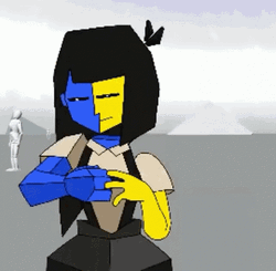 Sad Ena Scratching Hand GIF | GIFDB.com