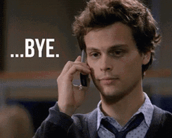 Sad Goodbye Phone Call Spencer Reid Matthew Gray GIF | GIFDB.com