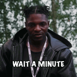 Sad Jeleel Hold Up Wait A Minute GIF | GIFDB.com